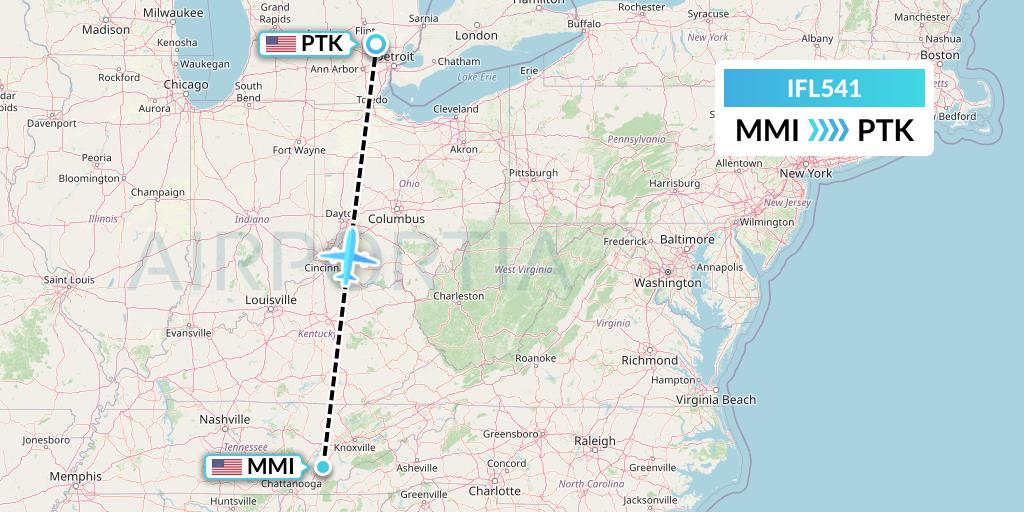 IFL541 Flight Status IFL Group: Athens to Oakland County