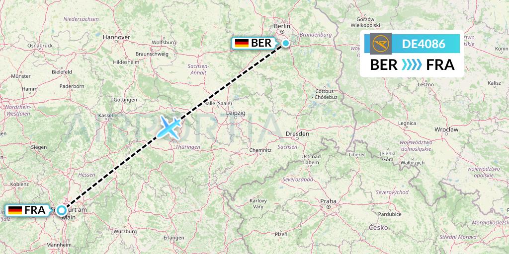 DE4086 Flight Status Condor: Berlin to Frankfurt (CFG4086)