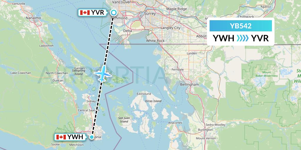 YB542 Flight Status Harbour Air Seaplanes: Victoria to Vancouver (000542)
