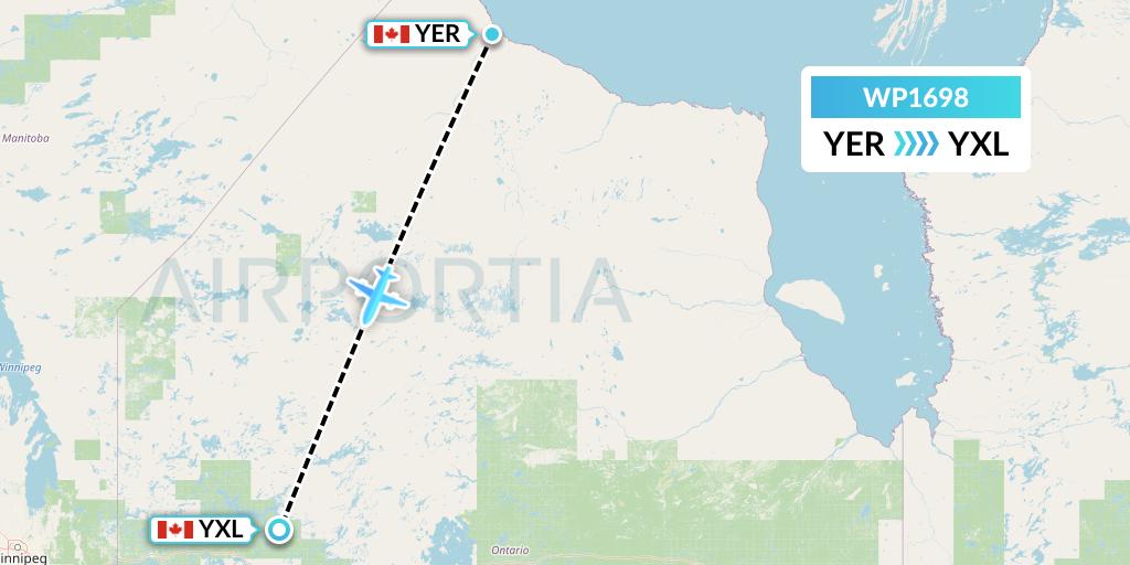 WP1698 Flight Status Wasaya Airways Lp: Fort Severn to Sioux Lookout ...