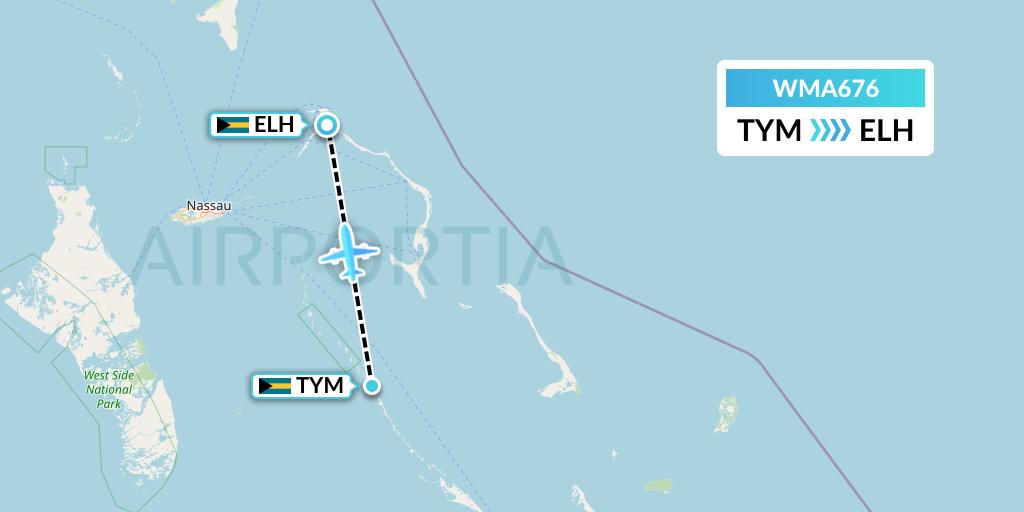 WMA676 Flight Status Watermakers Air: Bahamas to North Eleuthera