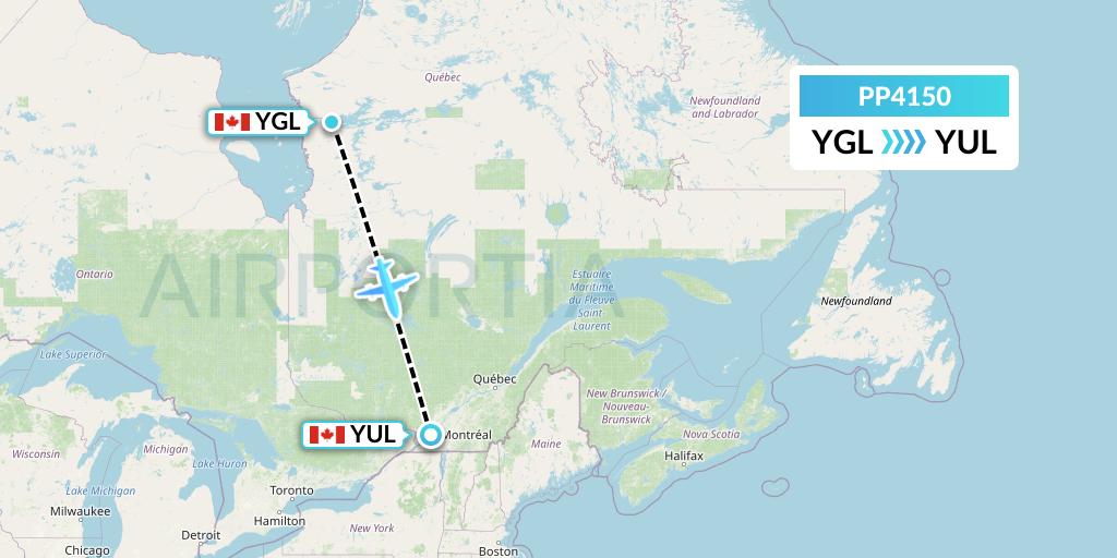 PP4150 Flight Status Jet Aviation Business Jets: La Grande Riviere to ...