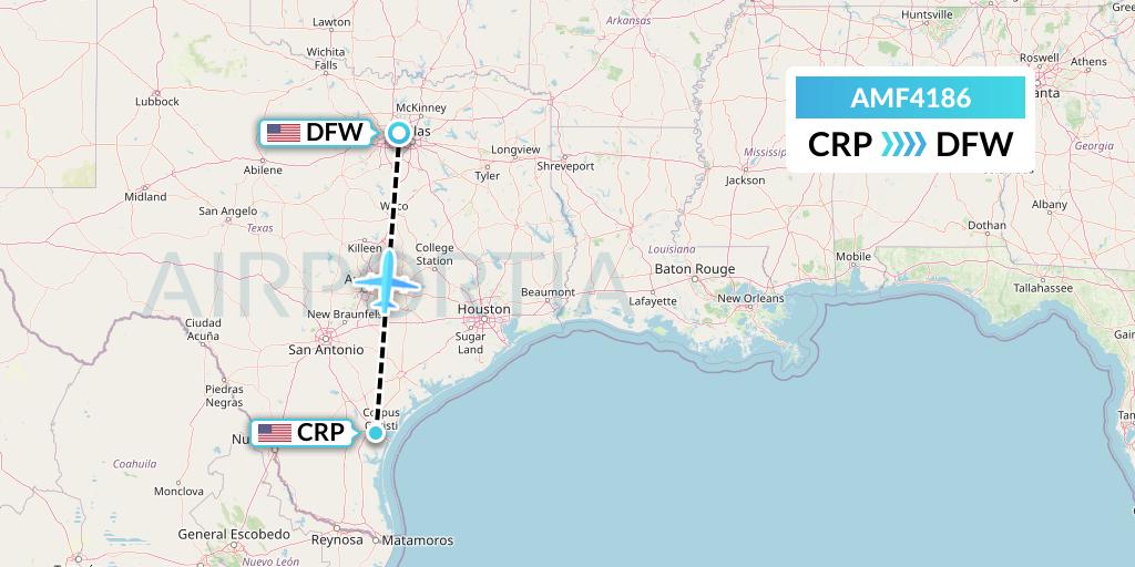 AMF4186 Flight Status Ameriflight: Corpus Christi to Dallas
