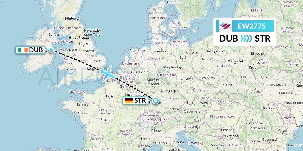 EW2775 Flight Status Eurowings: Dublin to Stuttgart (EWG2775)