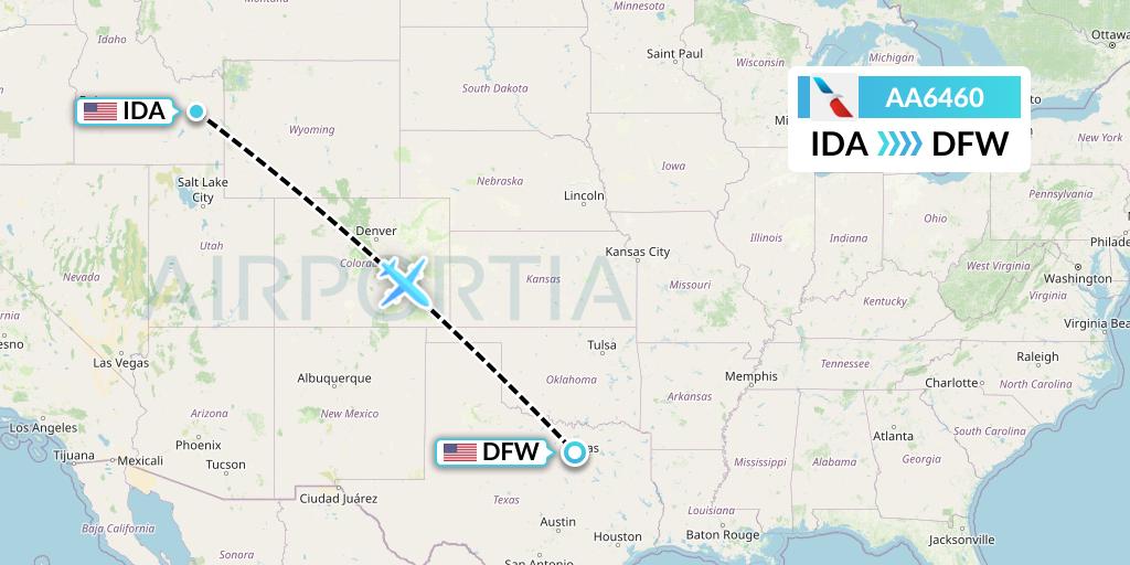 AA6460 Flight Status American Airlines: Idaho Falls to Dallas (AAL6460)