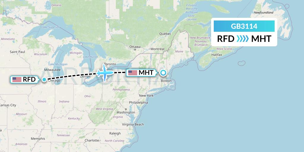 GB3114 Flight Status ABX Air: Chicago to Manchester (ABX3114)