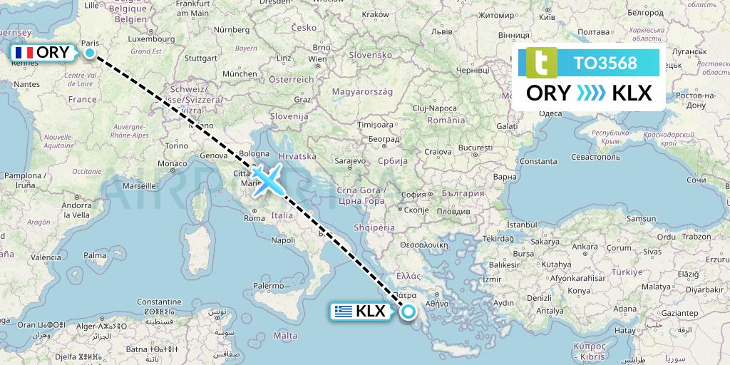 TO3568 Flight Status Transavia France: Paris to Kalamata (TVF3568)
