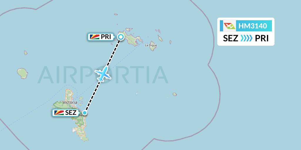 HM3140 Flight Status Air Seychelles: Victoria to Praslin Island (SEY3140)