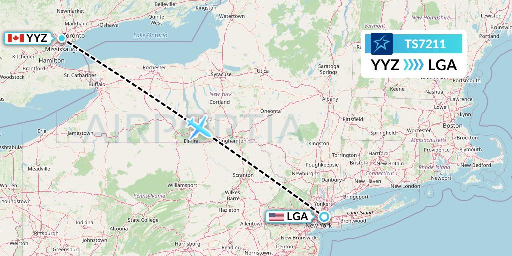 TS7211 Flight Status Air Transat: Toronto to New York (TSC7211)