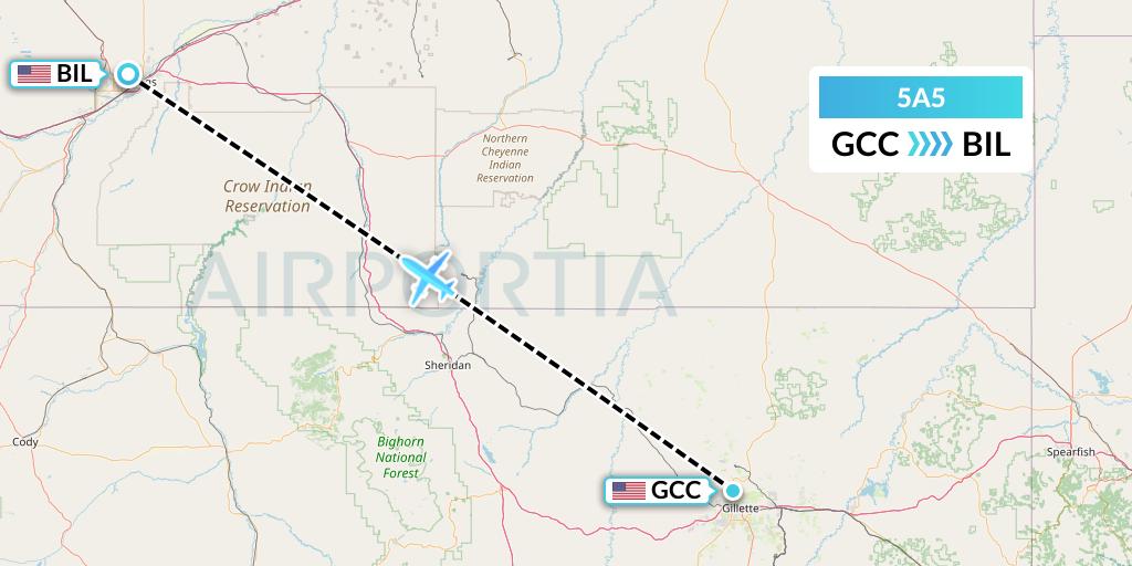 5A5 Flight Status Alpine Air Express: Gillette to Billings (AIP5)