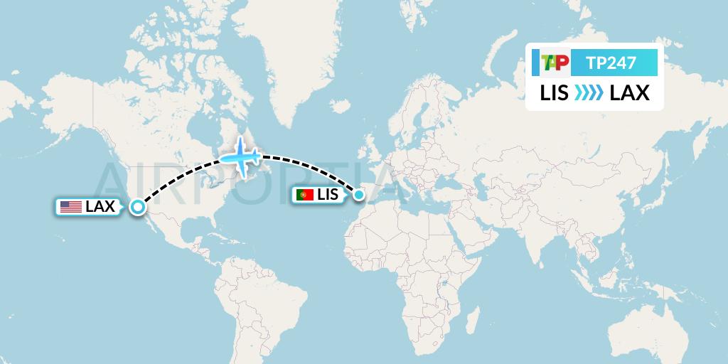 TP247 Flight Status TAP Portugal: Lisbon to Los Angeles (TAP247)