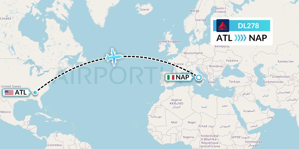 DL278 Flight Status Delta Air Lines: Atlanta to Naples (DAL278)