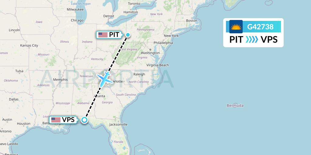 G42738 Flight Status Allegiant Air: Pittsburgh to Valparaiso (AAY2738)