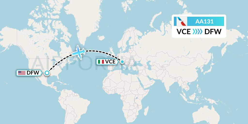 AA131 Flight Status American Airlines: Venice to Dallas (AAL131)