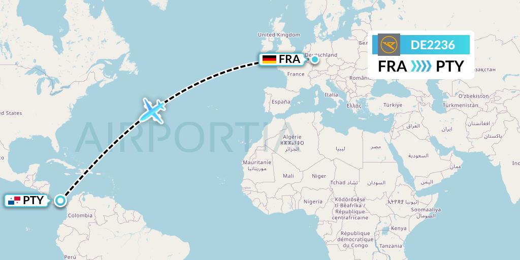 DE2236 Flight Status Condor: Frankfurt to Panama City (CFG2236)