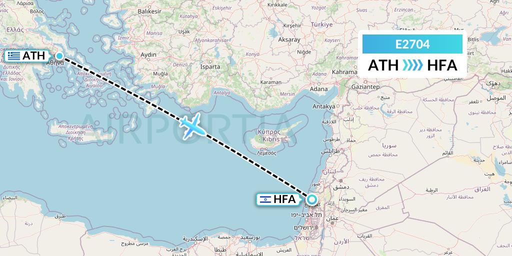 E2704 Flight Status Eurowings Europe: Athens to Haifa (EWE704)