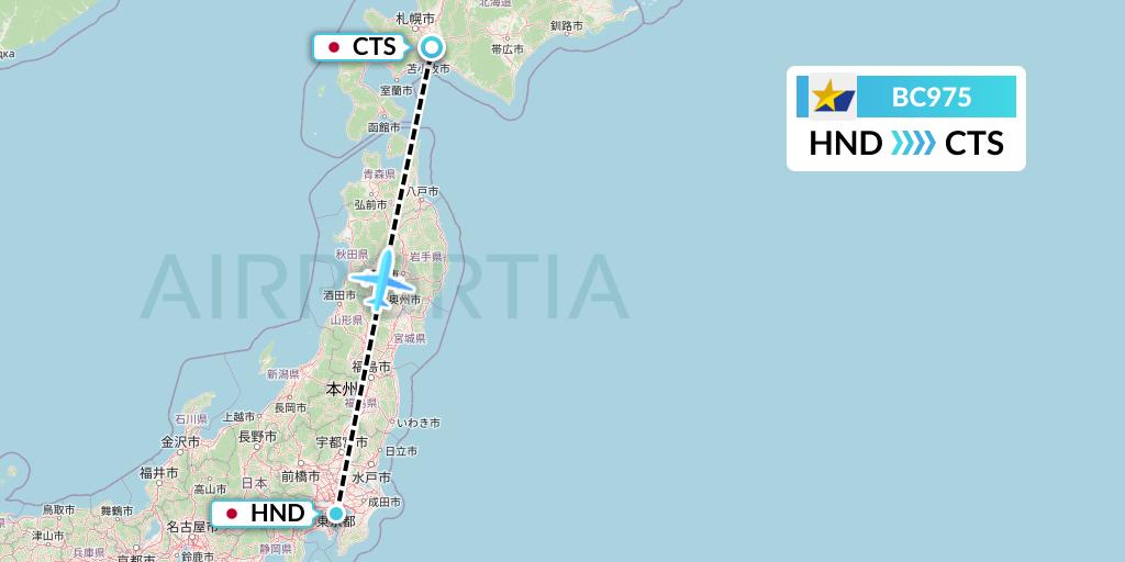 BC975 Flight Status Skymark Airlines: Tokyo to Sapporo (SKY975)
