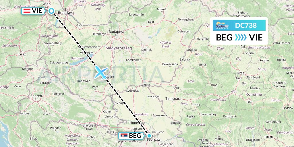 DC738 Flight Status Braathens Regional: Belgrade to Vienna (BRX738)