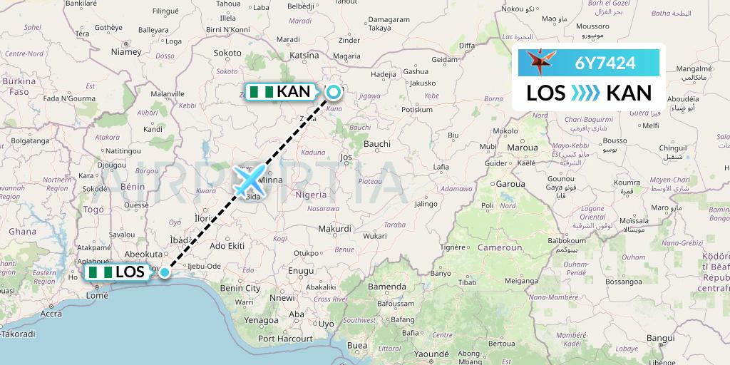 6Y7424 Flight Status SmartLynx: Lagos to Kano (ART7424)