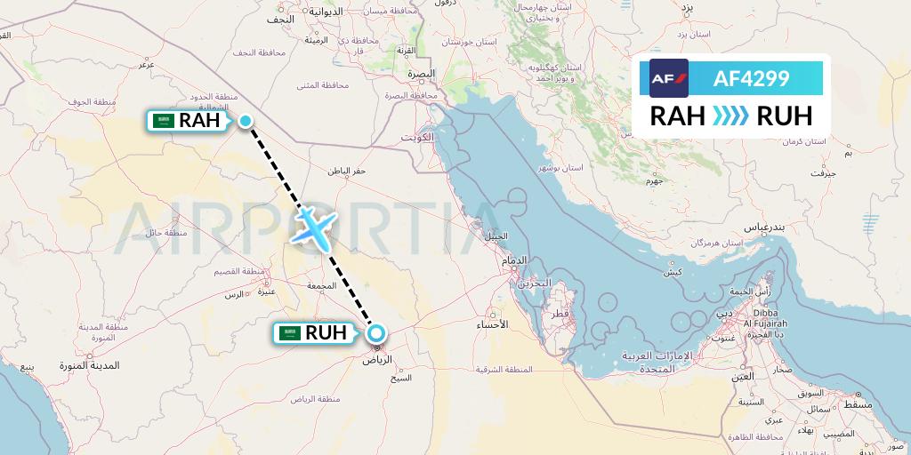 AF4299 Flight Status Air France: Rafha to Riyadh (AFR4299)