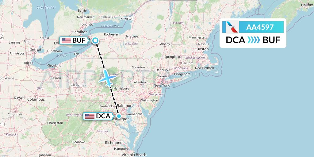 AA4597 Flight Status American Airlines: Washington to Buffalo (AAL4597)