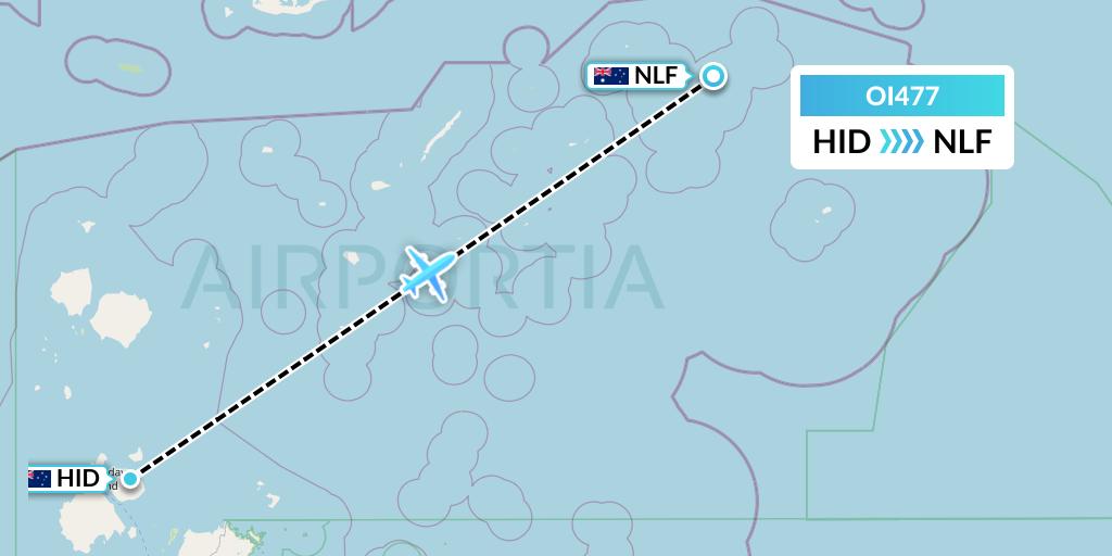 OI477 Flight Status Hinterland Aviation: Horn Island to Darnley Island ...