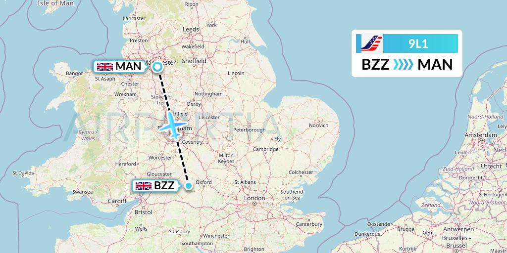 9L1 Flight Status AirTanker Services: Brize Norton to Manchester (TOW1)