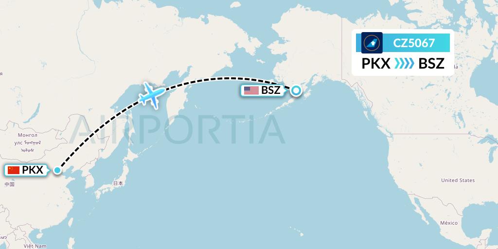 CZ5067 Flight Status China Southern Airlines: Beijing to Egegik (CSN5067)