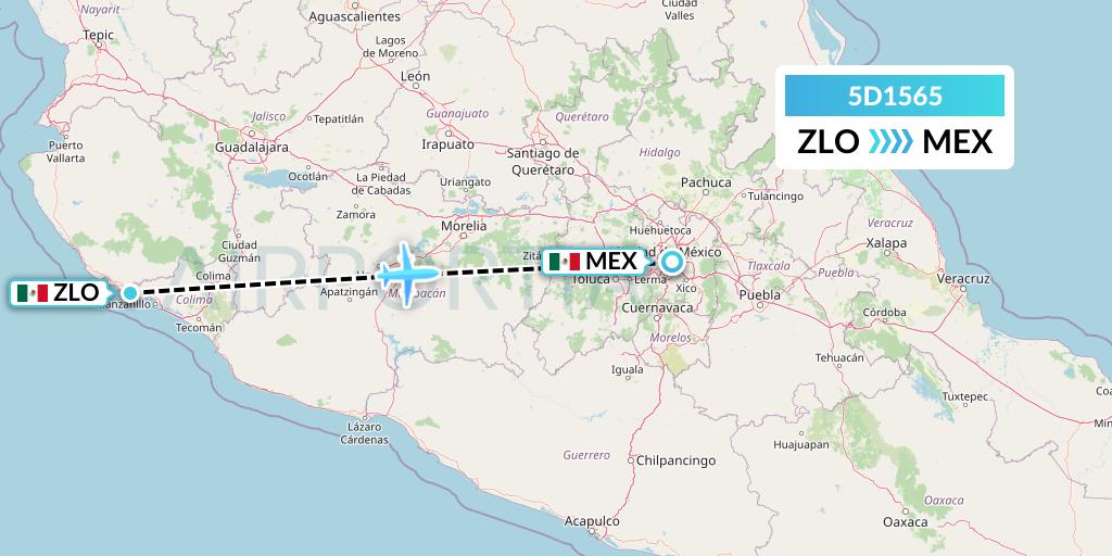 5D1565 Flight Status Aeromexico Connect: Manzanillo to Mexico City ...