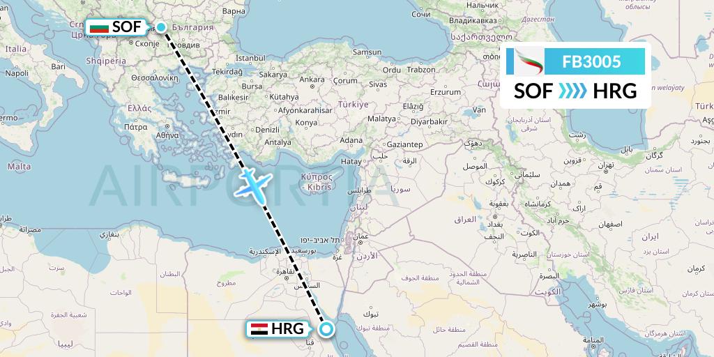 FB3005 Flight Status Bulgaria Air: Sofia to Hurghada (LZB3005)