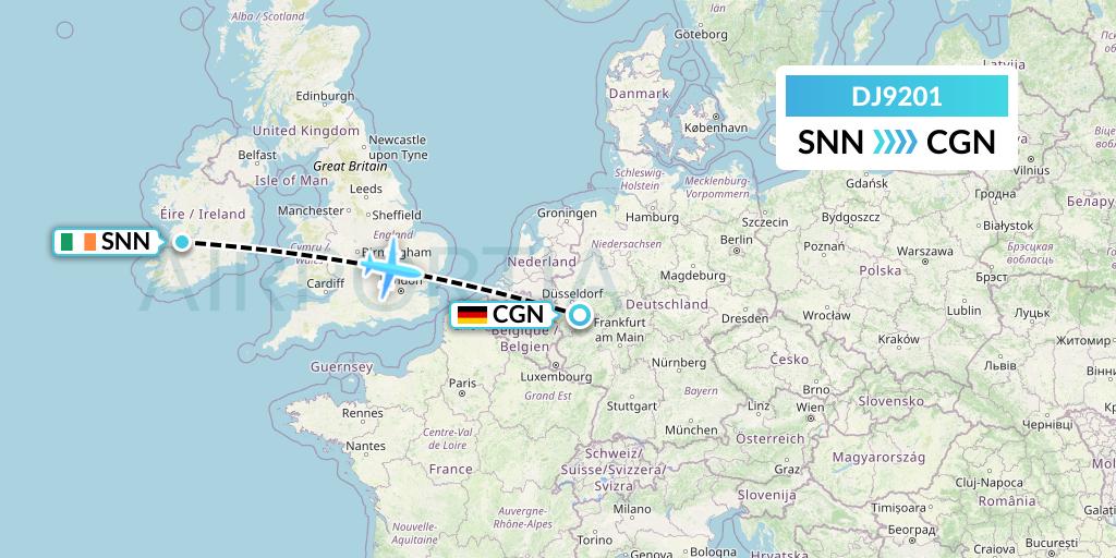 DJ9201 Flight Status Air Djibouti: Shannon to Cologne (DJU9201)