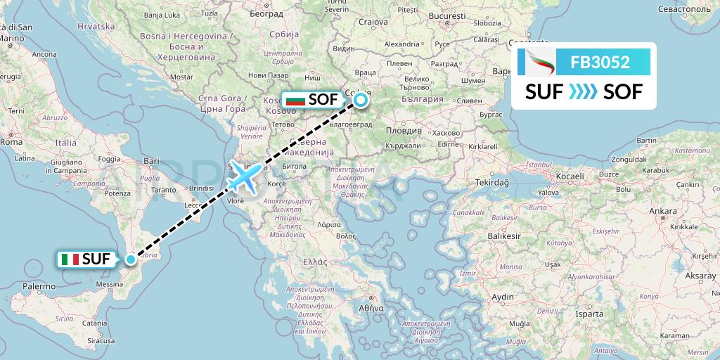 FB3052 Flight Status Bulgaria Air: Lamezia Terme to Sofia (LZB3052)