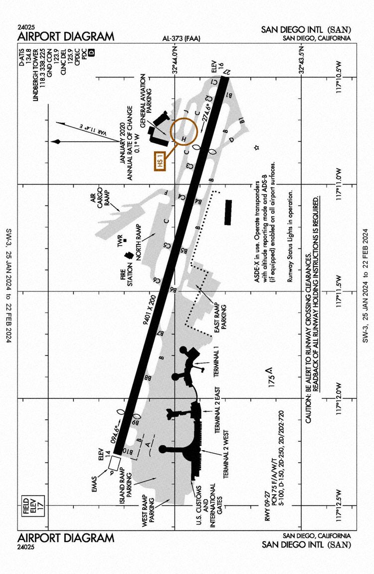 JL65 - Incident: JAL B788 at San Diego on Feb 6th 2024